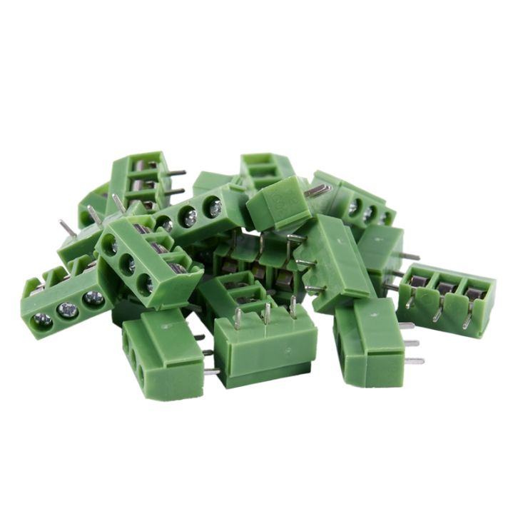 20 Pcs 3 Pin 5mm Pitch PCB Mount Screw Terminal Block AC 250V 8A ... 20 Pcs 3 Pin 5mm Pitch PCB Mount Screw Terminal Block AC 250V 8A ...