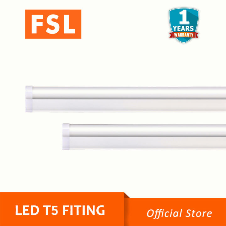 FSL Brand LED T5 Tube Fitting light 3 Pin High Quality 3000K / 4000K / 6500K | 8W / 16W | Lazada ...