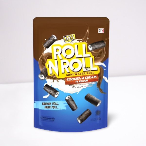 Snack Wafer Roll n Roll varian cookies n cream cemilan murah dan enak ...