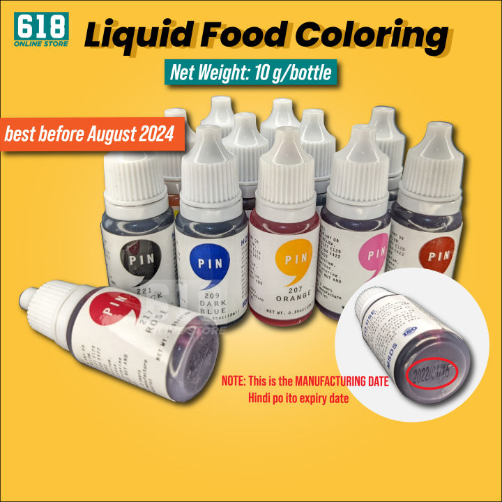 10g Liquid Food Color Edible for Cake Decoration | Lazada PH