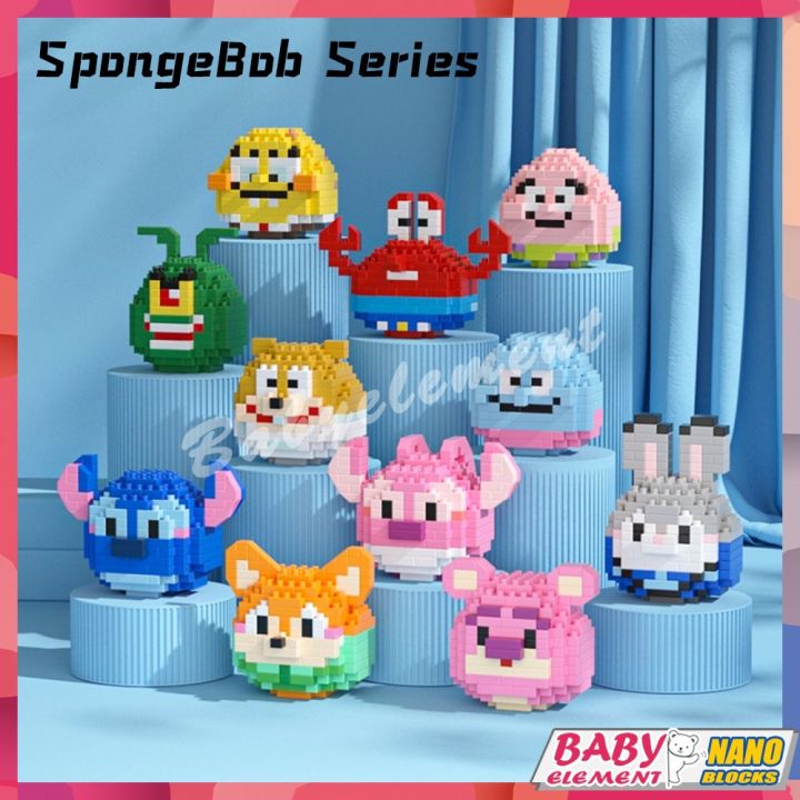 Nano Blocks SpongeBob series Building Blocks Toy Dharma Egg Cartoon Q ...