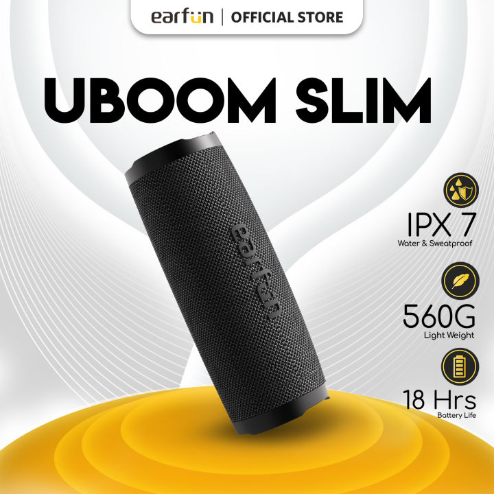 EarFun UBOOM Slim 360° Stereo Immersive Sound Waterproof Portable Bluetooth Speaker | Lazada