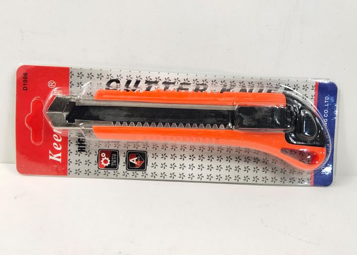 KEENNES Cutter Besar / Pisau Cutter Besar Model Putar dan Geser D1006 ...