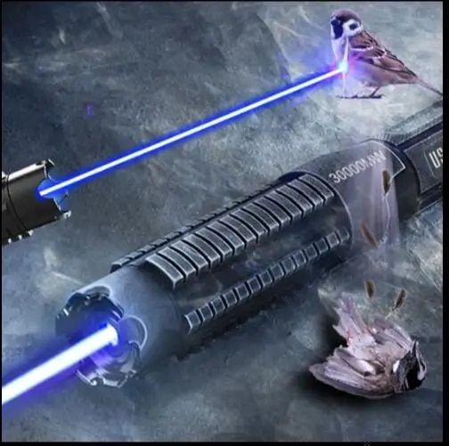 Hot! Super Powerful Laser Torch Pointers 1000000M 450Nm Tactical Blue ...