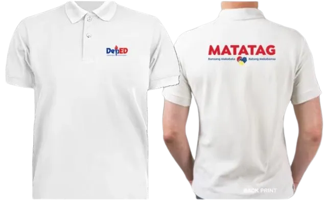 DEPED MATATAG Polo Shirt with Embroidery Unisex Trendy thick quality ...