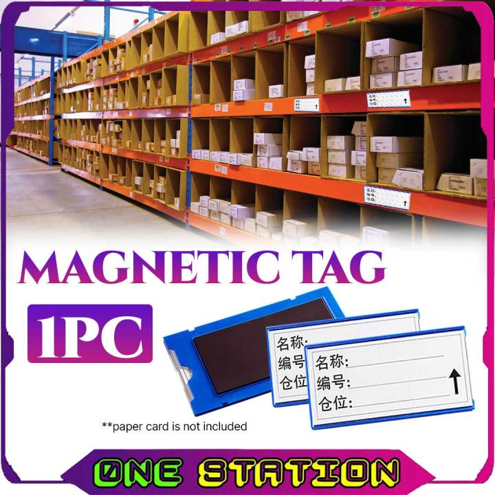 MAGNETIC LABEL TAG FOR RACK WAREHOUSE STORE WIDE APPLICATION STRONG ...