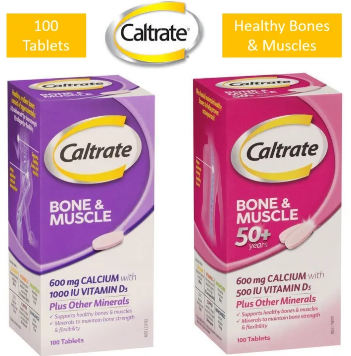 Caltrate Bone & Muscle Adult & 50+ Versions 100 Tablets | Lazada Singapore
