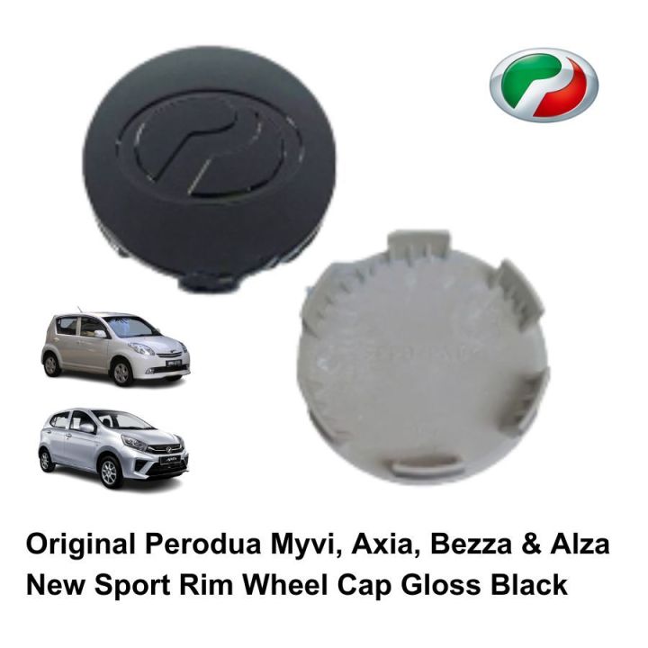 ORIGINAL PERODUA MYVI, AXIA, BEZZA & ALZA NEW SPORT RIM WHEEL CAP GLOSS ...