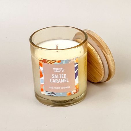 Happy Island Salted Caramel Scented Soy Candle | Lazada PH