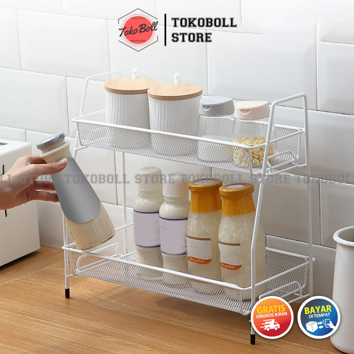 Rak Penyimpanan Bumbu Dapur Susun Serbaguna Multifungsi | Lazada Indonesia