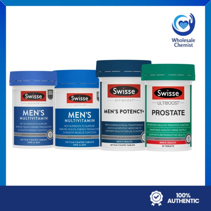 (Promotion!) Swisse Men's Multivitamins 60/120 Tablets | Men's Potency+ ...