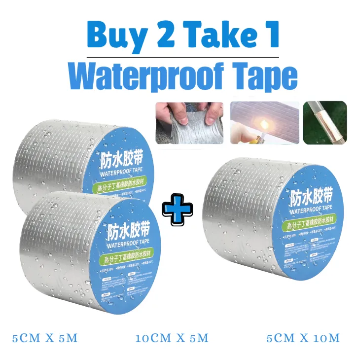 Buy 2 Take 1 Waterproof Tape Paste Big Viscosity & Strong Adhesion for ...