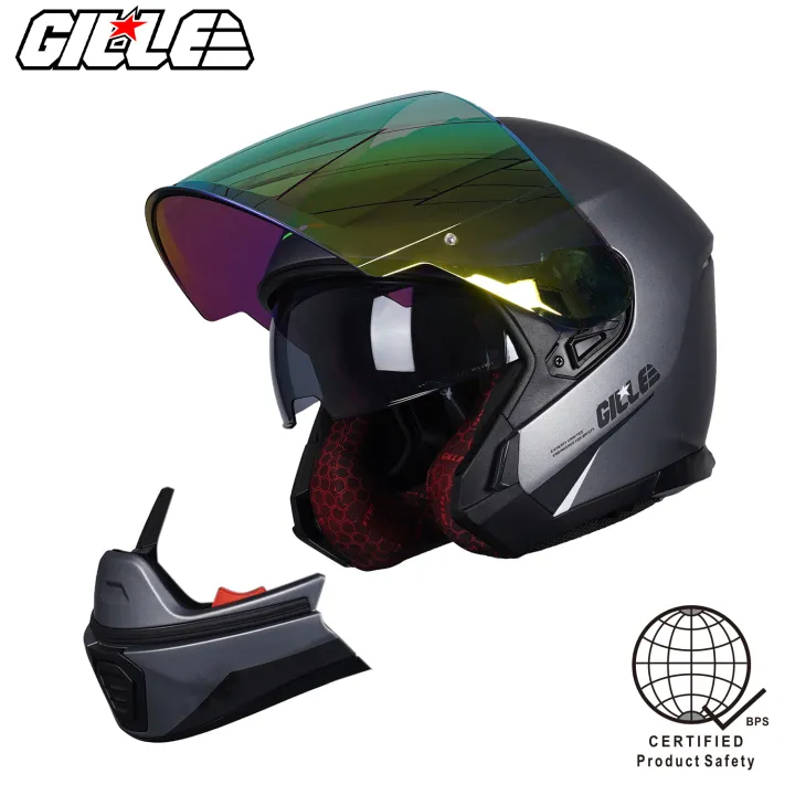GILLE 2020 BALLISTIC Helmet Full Face Dual Visor Half Face Helmet Can ...