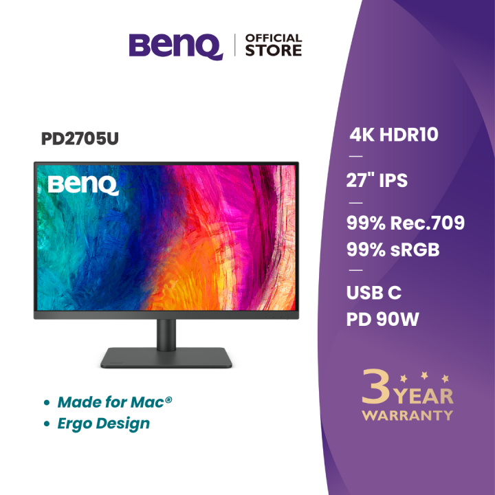 Real and effective BenQ PD2705U 27 inches 4K HDR10 IPS 99% sRGB USB-C ...