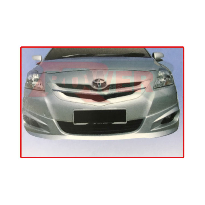 Toyota Vios Second Generation (2008) SPORTY Style Front Skirt Skirting ...