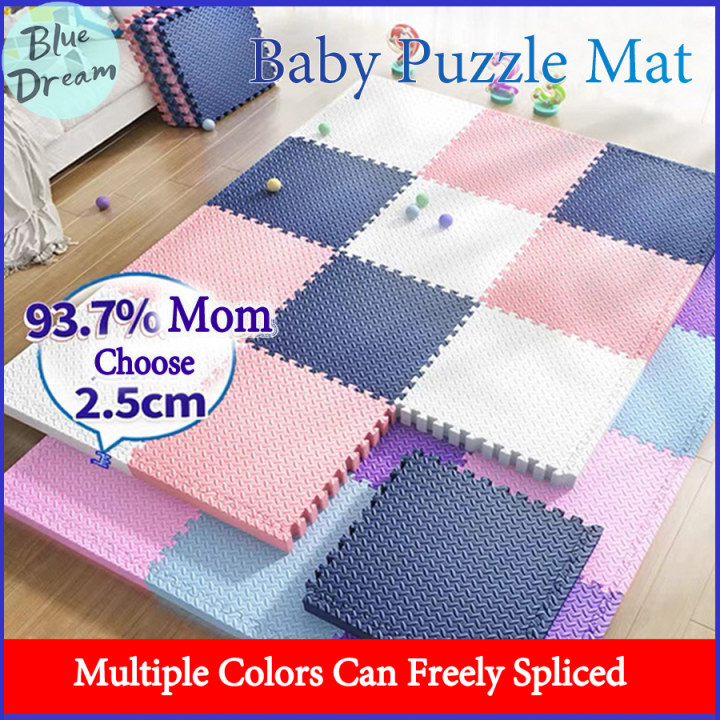 Baby Puzzle Mat Play Mat Kids Interlocking Exercise Tiles Rugs Floor ...