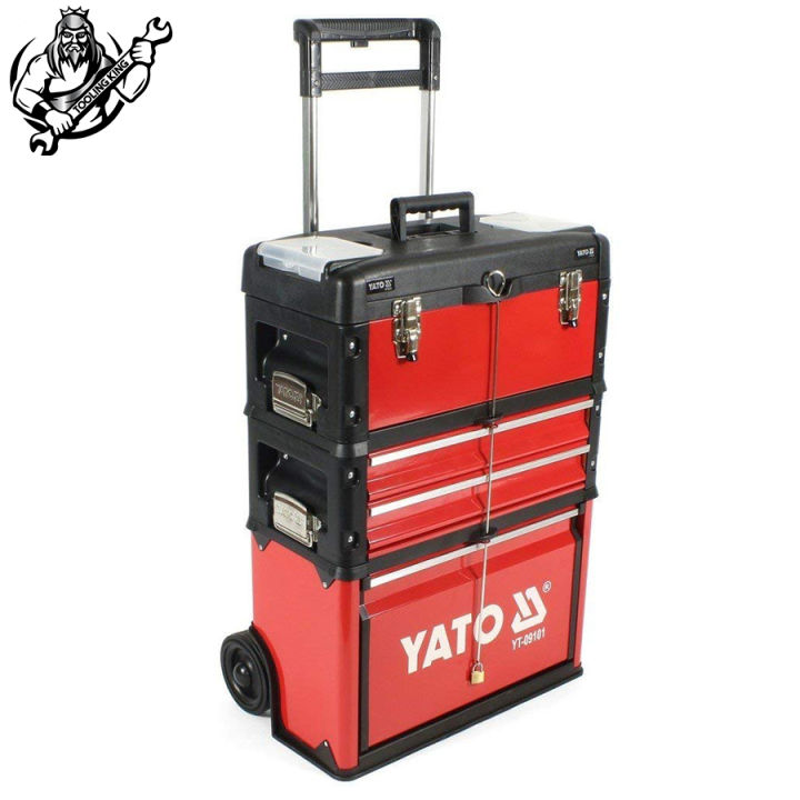 YATO Trolley Tool Box Made Up Of 3 Parts / Code: YT-09101 | Lazada
