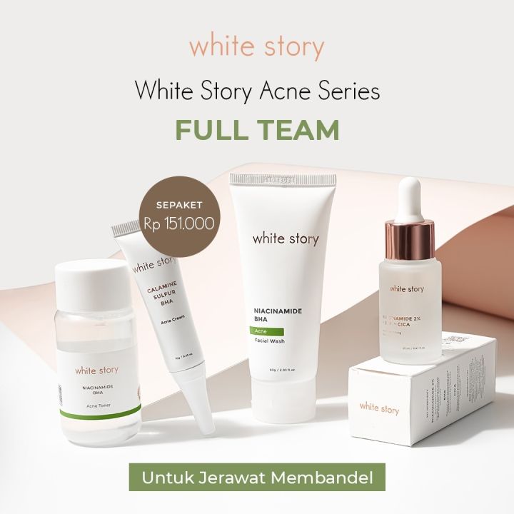 [BPOM] WHITESTORY White Story Acne Savior Series Paket Lengkap Jerawat ...