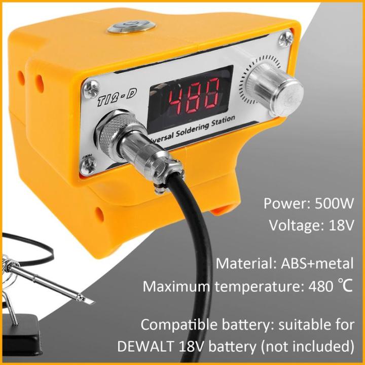 Soldering Iron Kit 500W 150°C-480°C Adjustable Temperature Welding Pen ...
