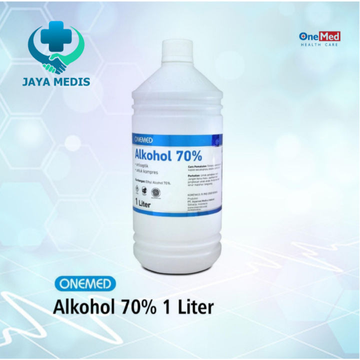 Alkohol 1liter 70% onemed alcohol 70% 1 liter | Lazada Indonesia
