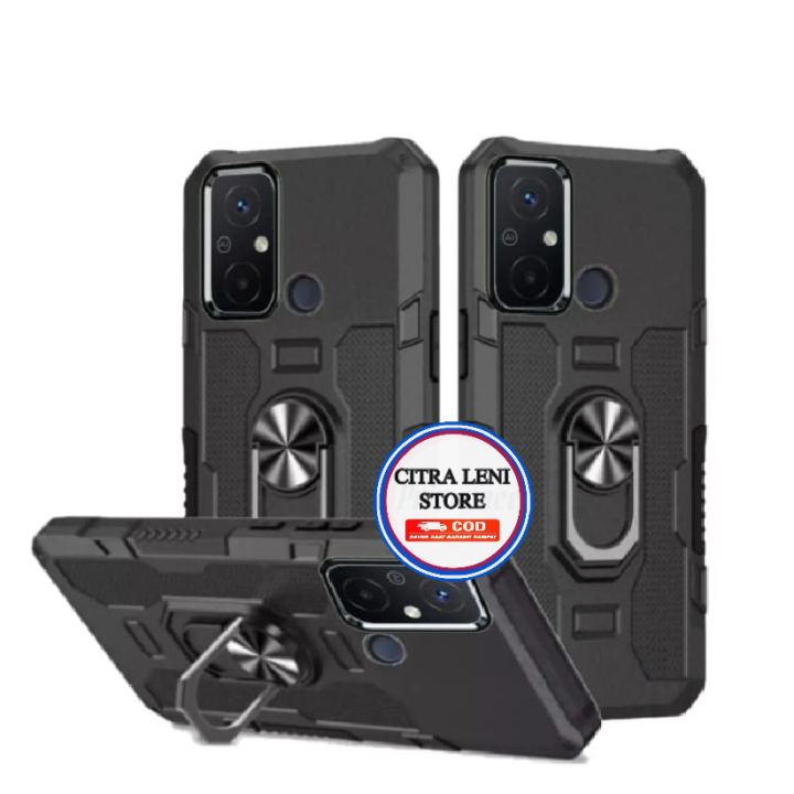 CASING HP XIAOMI REDMI 12C CASE ROBOT HIT EYE RING CASING STANDING NEW ...