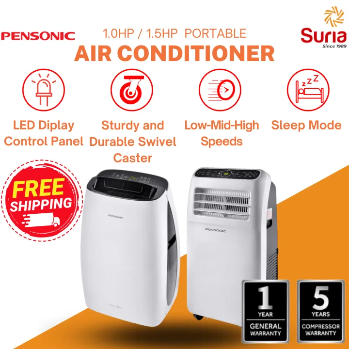 Pensonic 1.0HP/1.5HP Portable AirCon Air Conditioner AC 空调 PPA-1010 PPA ...