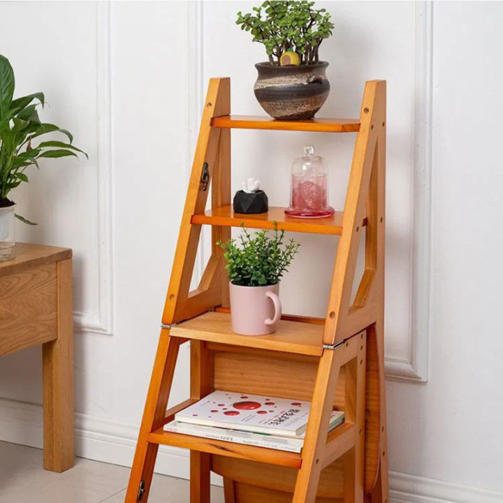 CCH6 SR Solid Wood Folding Chairs Ladders Chairs Dual-use Indoor ...