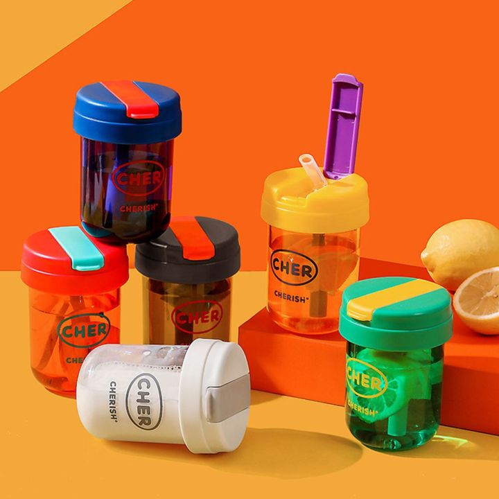 UJYU ทำความสะอาดง่าย พกพาสะดวก ขวดพลาสติกนักเรียน INS ภาชนะเครื่องดื่ม ...