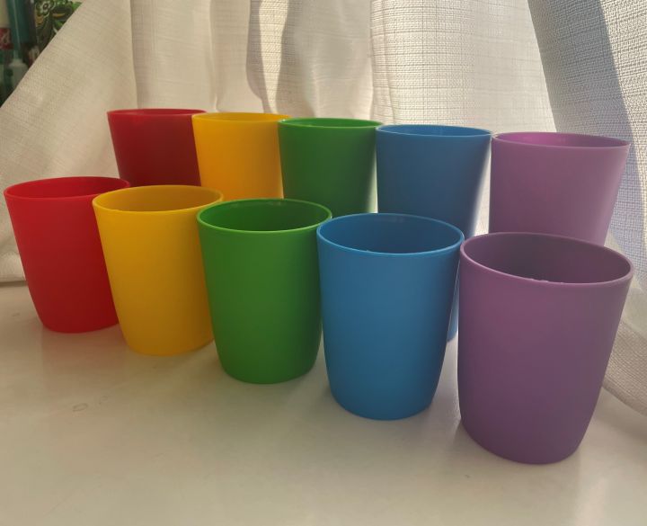 Colorful Plastic Cup Eco Friendly Reusable Drinking Cup Mouth Wash Cup ...