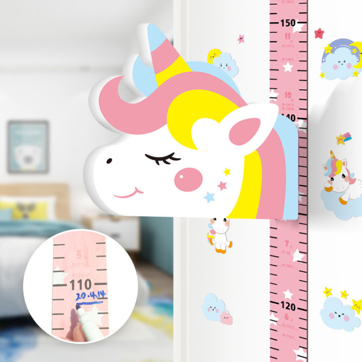 3D Musical Cartoon Magnetic Measurement Ruler Wall sticker Accurate ...