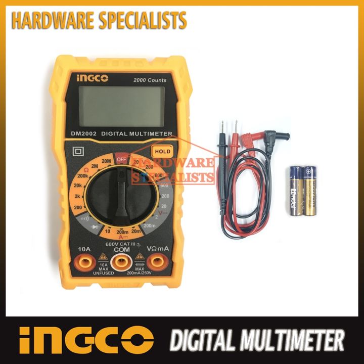 （MM voltage） Ingco Digital Multimeter DM2002 OR DM200 Original Authentic | Lazada