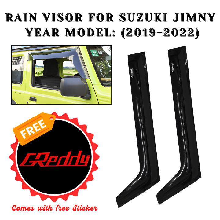 CP RAIN VISOR For SUZUKI JIMNY 2019 2020 2021 2022 THICKNESS 1.8mm ...