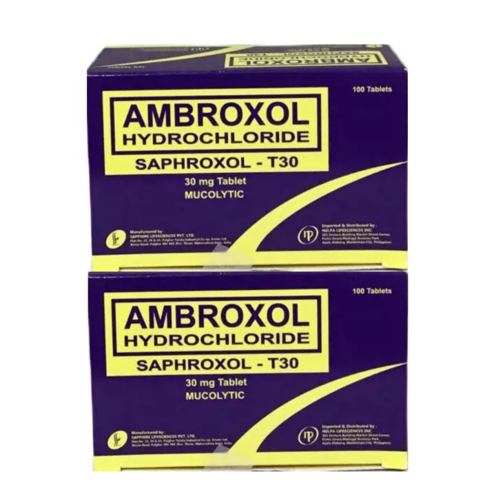 SAPHROXOL- T-30 Ambroxol Hydrochloride | Lazada PH