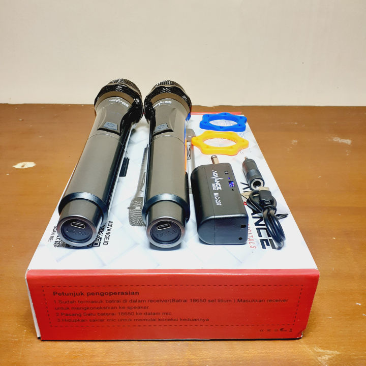 Advance MIC-203 / ADVANCE MIC-207 Profesional 2 Mic Wireless Microphone ...