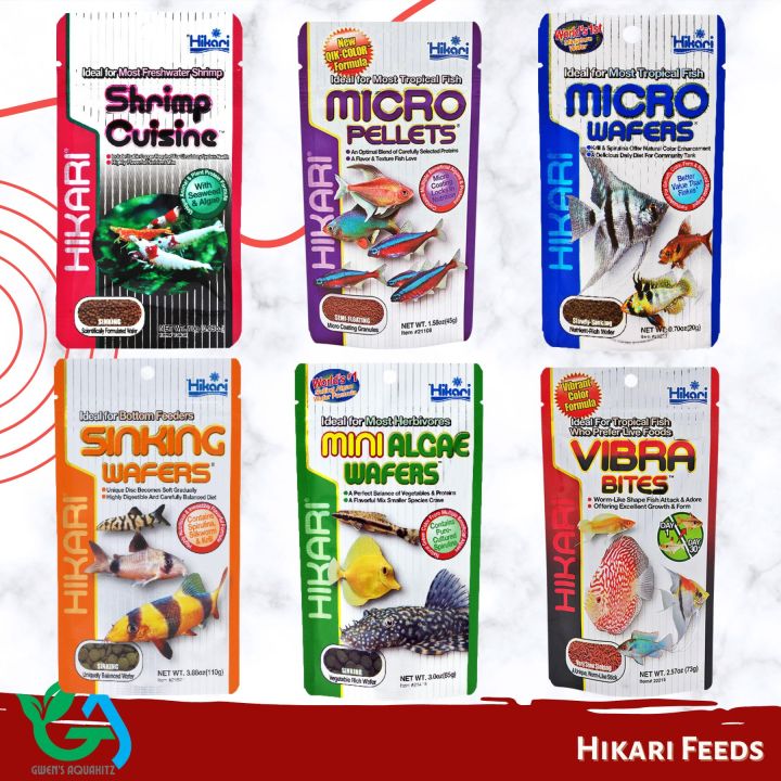 Hikari Feeds - Micro Pellets, Micro Wafer, Shrimp Cuisine, Vibra Bates ...