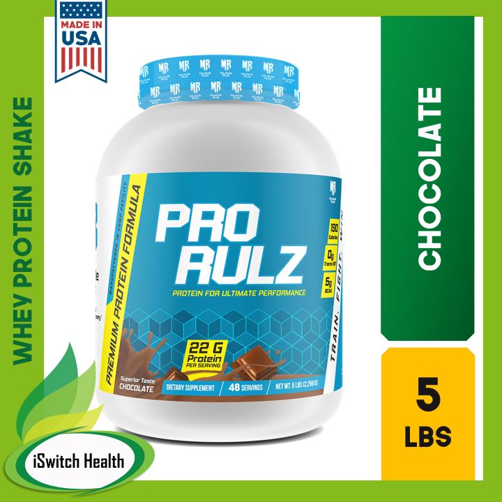 Muscle Rulz Pro Rulz Premium Multi-Protein - 5lbs - Chocolate | Whey ...