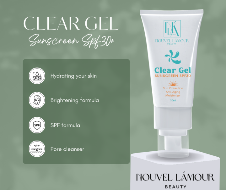 CLEAR GEL SUNSCREEN SPF30 NOUVEL LAMOUR | Lazada PH