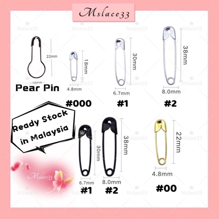 High Quality Safety Pin 10pcs 18mm,22mm,30mm,38mm Silver Black Gold ...