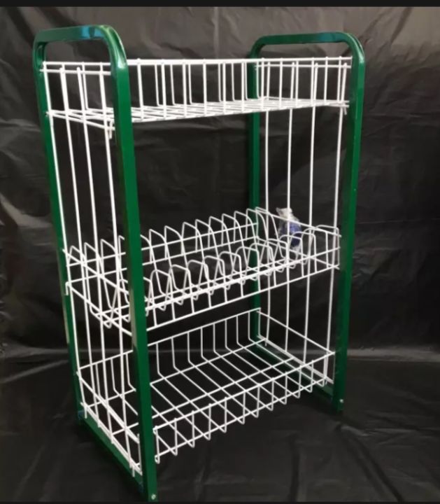 Rak Piring Tiga Susun 3 RPK / Rak piring 3 susun model terbaru | Lazada ...