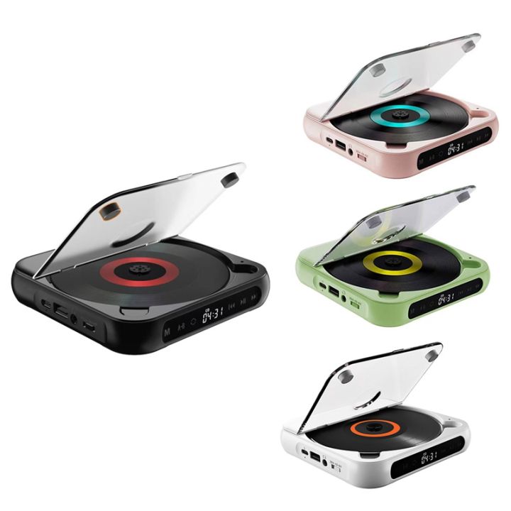 Portable CD Player Bluetooth Speaker,LED Screen, Stereo Player, Wall ...