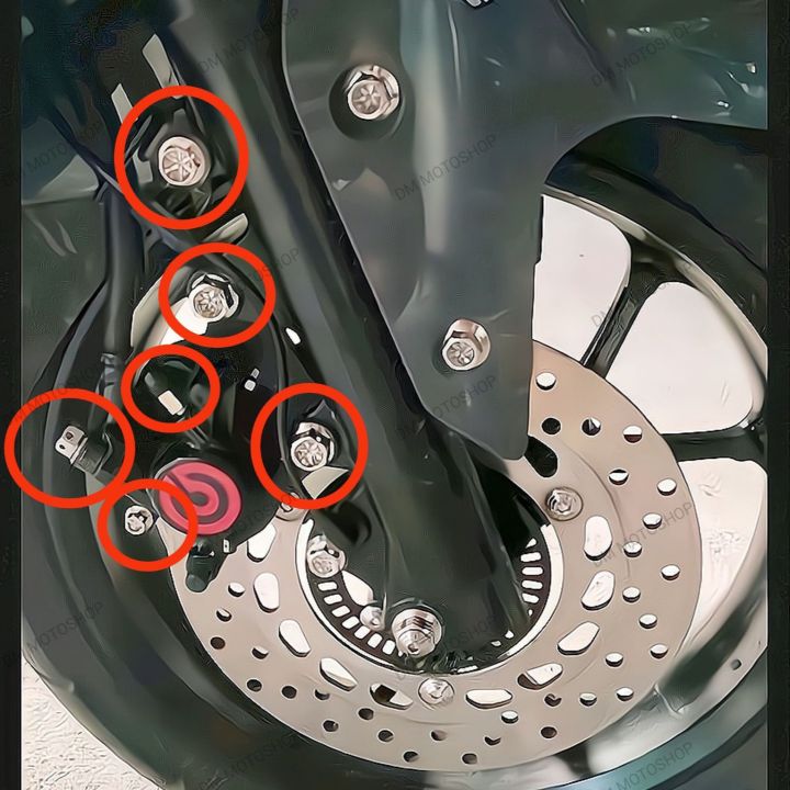 HENG White Caliper Bolts Set - For Yamaha NMAX & AEROX v1/v2 | Lazada PH