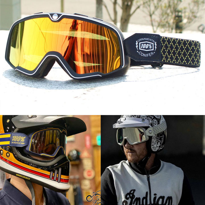 Barstow Classic Harley Motocross Helmet Goggles Retro MTB ATV Dirt Bike ...