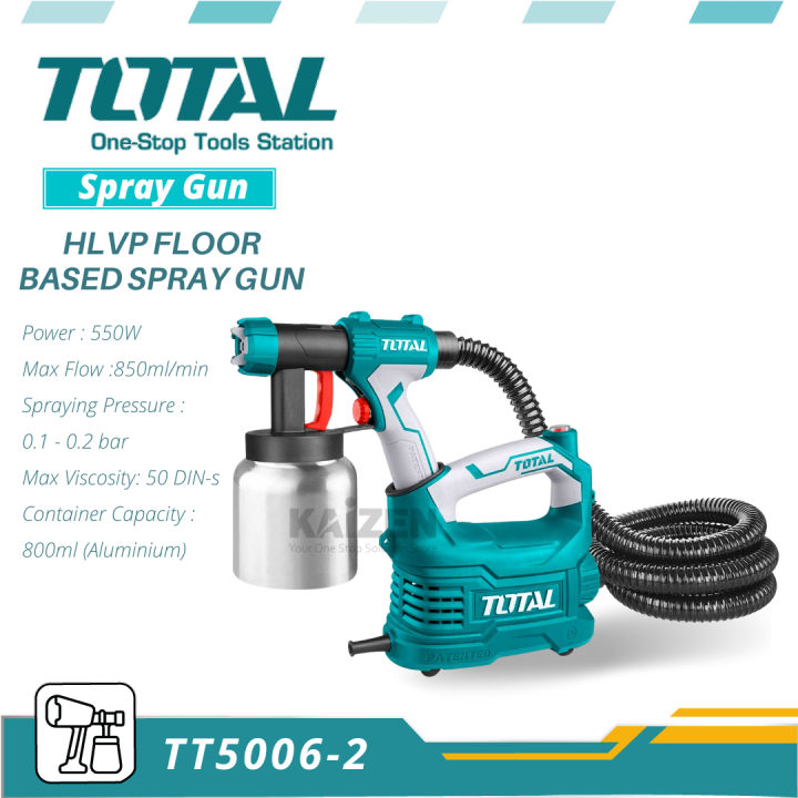TOTAL 500W Electric Floor Based Spray Gun HVLP Model: TT5006 / TT5006-2 ...