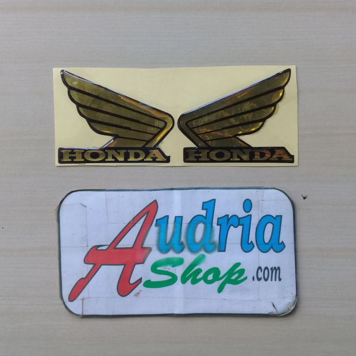 Sticker Stiker Emblem Timbul Logo Sayap Honda Gold | Lazada Indonesia