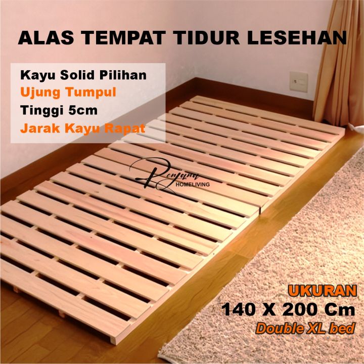 Renjana Palet Alas Tempat Tidur Kayu Lesehan Ukuran Double XL bed ...
