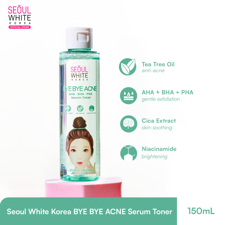 Seoul White Korea BYE BYE ACNE Serum Toner 150ml | Lazada PH