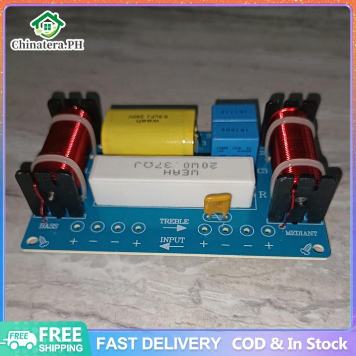 [Fast Delivery] 3 Way Speaker Crossover DIY Circuit Treble Midrange Bass Frequency Divider Kit ...