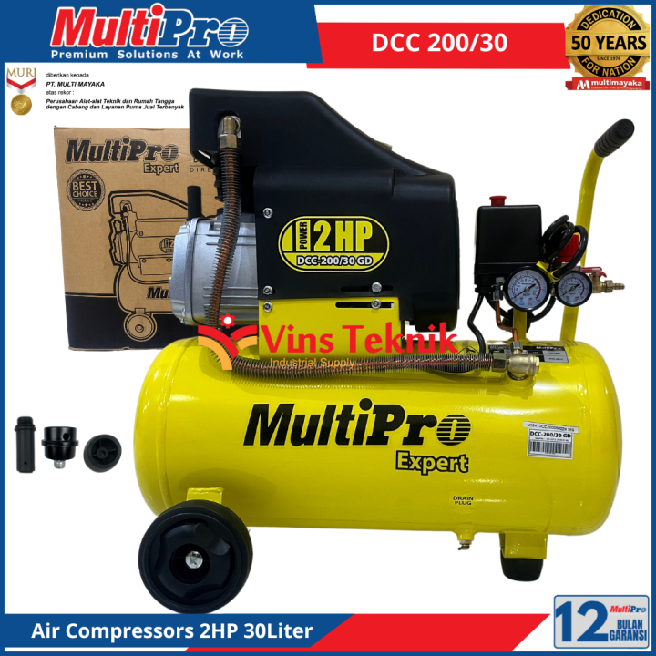 Mesin Compressor Kompresor Angin listrik DCC200-/30HS Multipro DCC 200/ ...