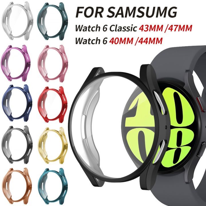 Case for Samsung Galaxy Watch 6 40mm 44mm Screen Protector Soft TPU All ...