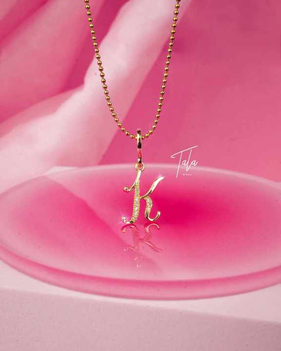 TALA by Kyla Script Initial Necklace Copper collection with Tala Card ...